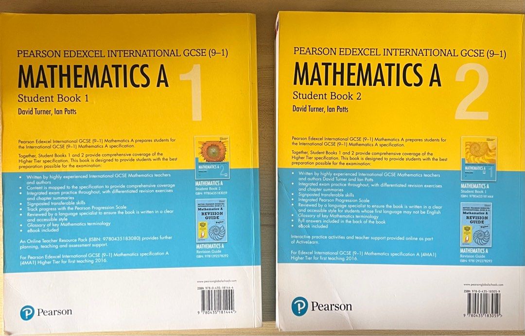 IGCSE Pearson Math Textbooks, 興趣及遊戲, 書本 & 文具, 教科書 - Carousell