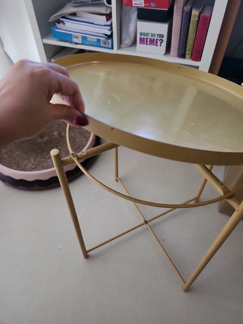 Ikea metal side table, Furniture & Home Living, Furniture, Tables ...