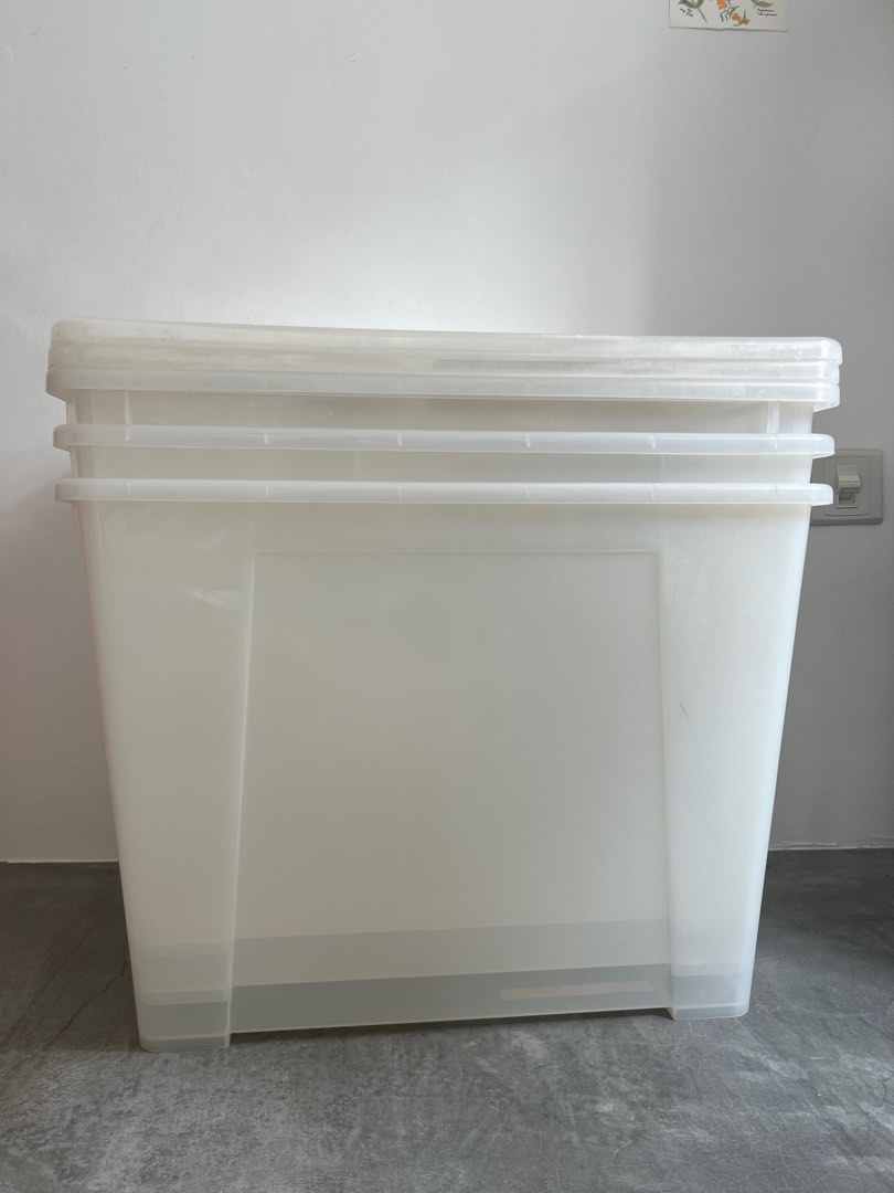 3x IKEA SAMLA Storage Box, Furniture & Home Living, Home Improvement ...
