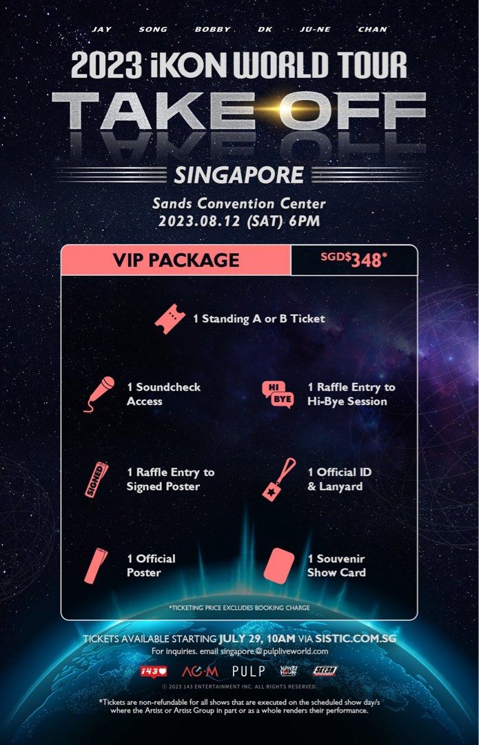 IKON VIP Package Standing B, Tickets & Vouchers, Event Tickets on Carousell
