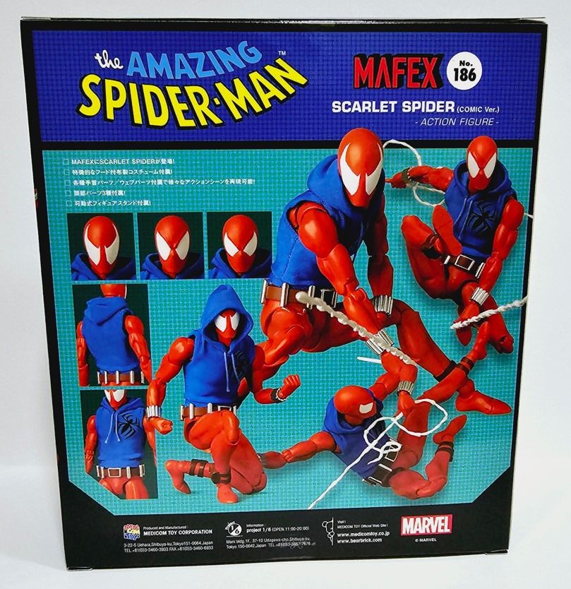 (In Stock) MAFEX Spider-Man - Scarlet Spider (Comic Ver.) by Medicom ...