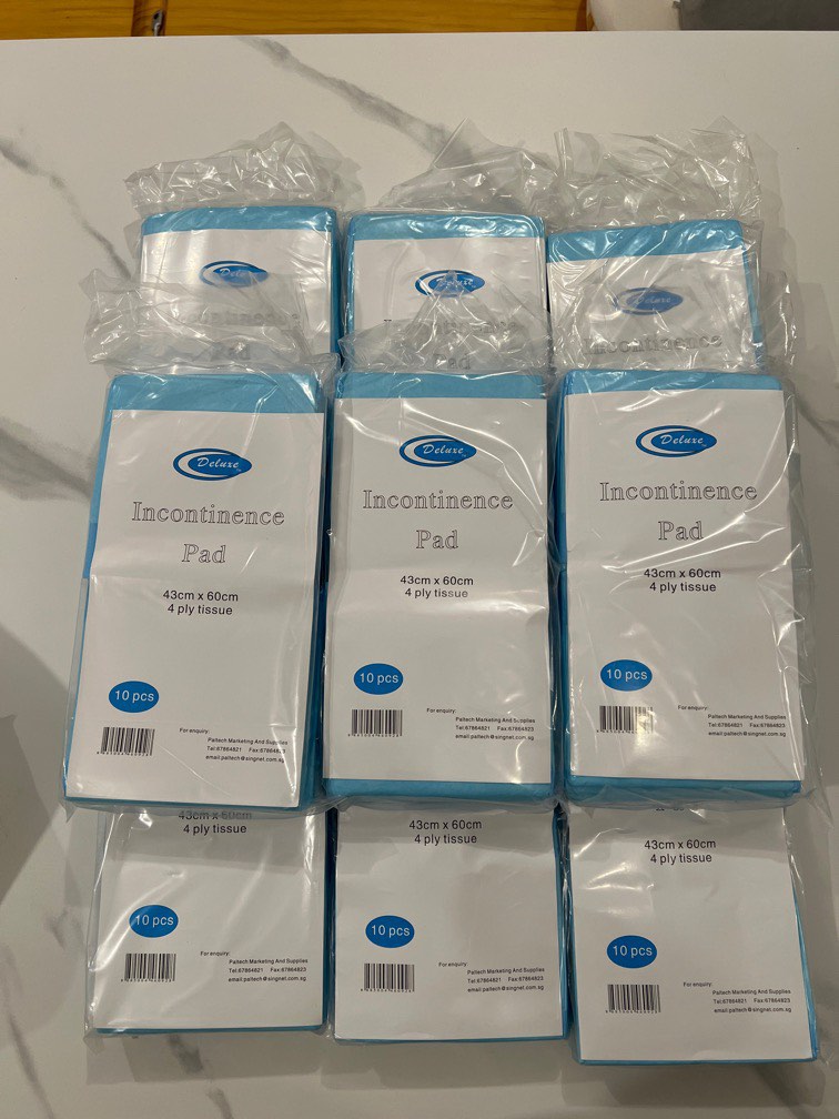 Incontinence pads (10 per pack) -4 ply, Health & Nutrition, Assistive ...