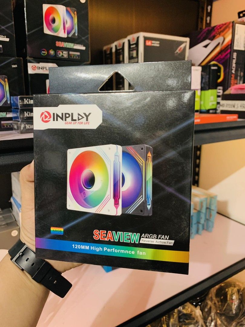 Inplay Seaview Tower X1 Single ARGB 120mm Case Fan 6Pinn White ...