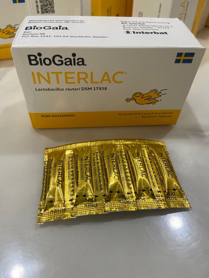 Interlac probiotik 30 sachet 1 box, Bayi & Anak, Lainnya di Carousell