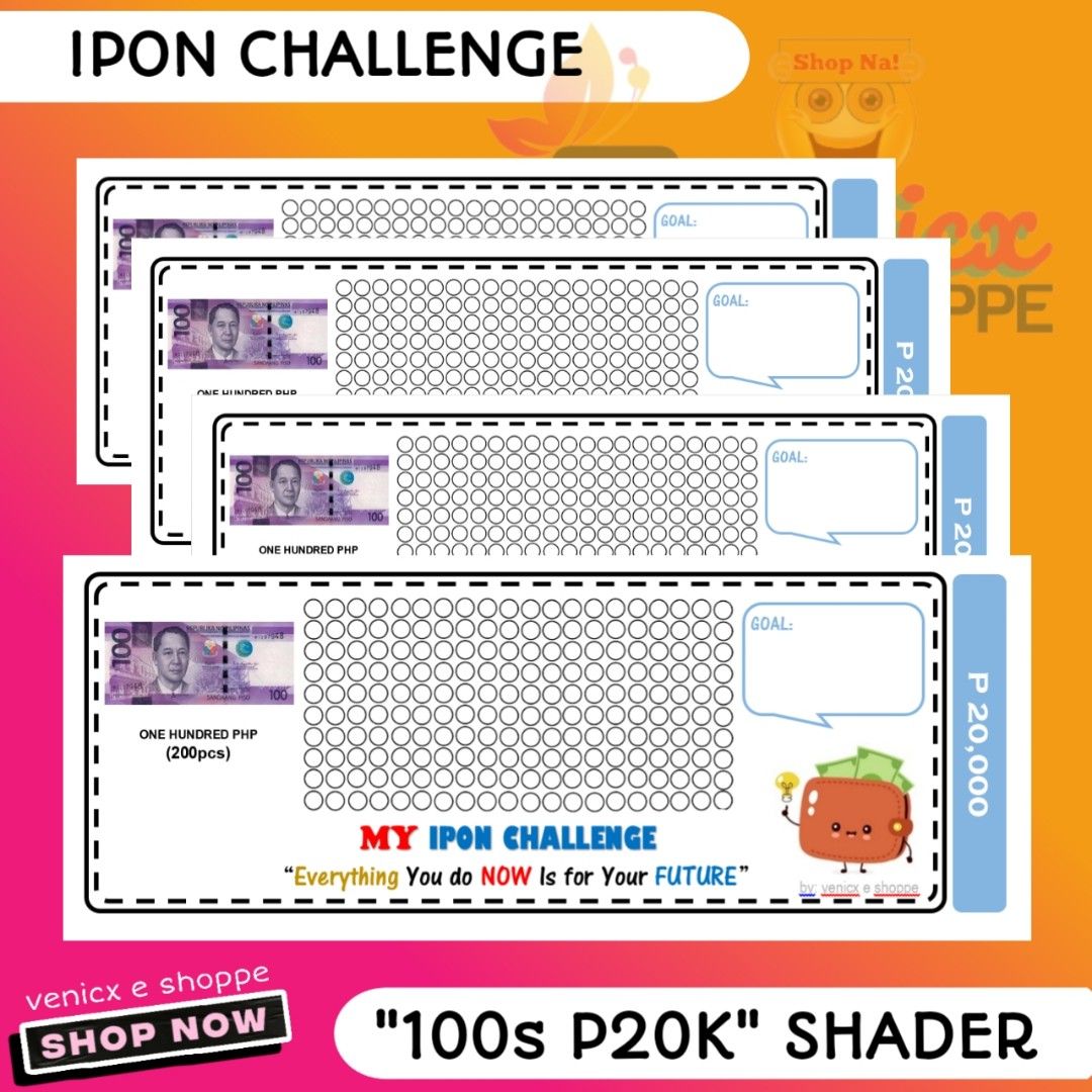 IPON CHALLENGE SHADER ONLY (2.5"x6.5") / SAVING GOAL, Hobbies & Toys ...