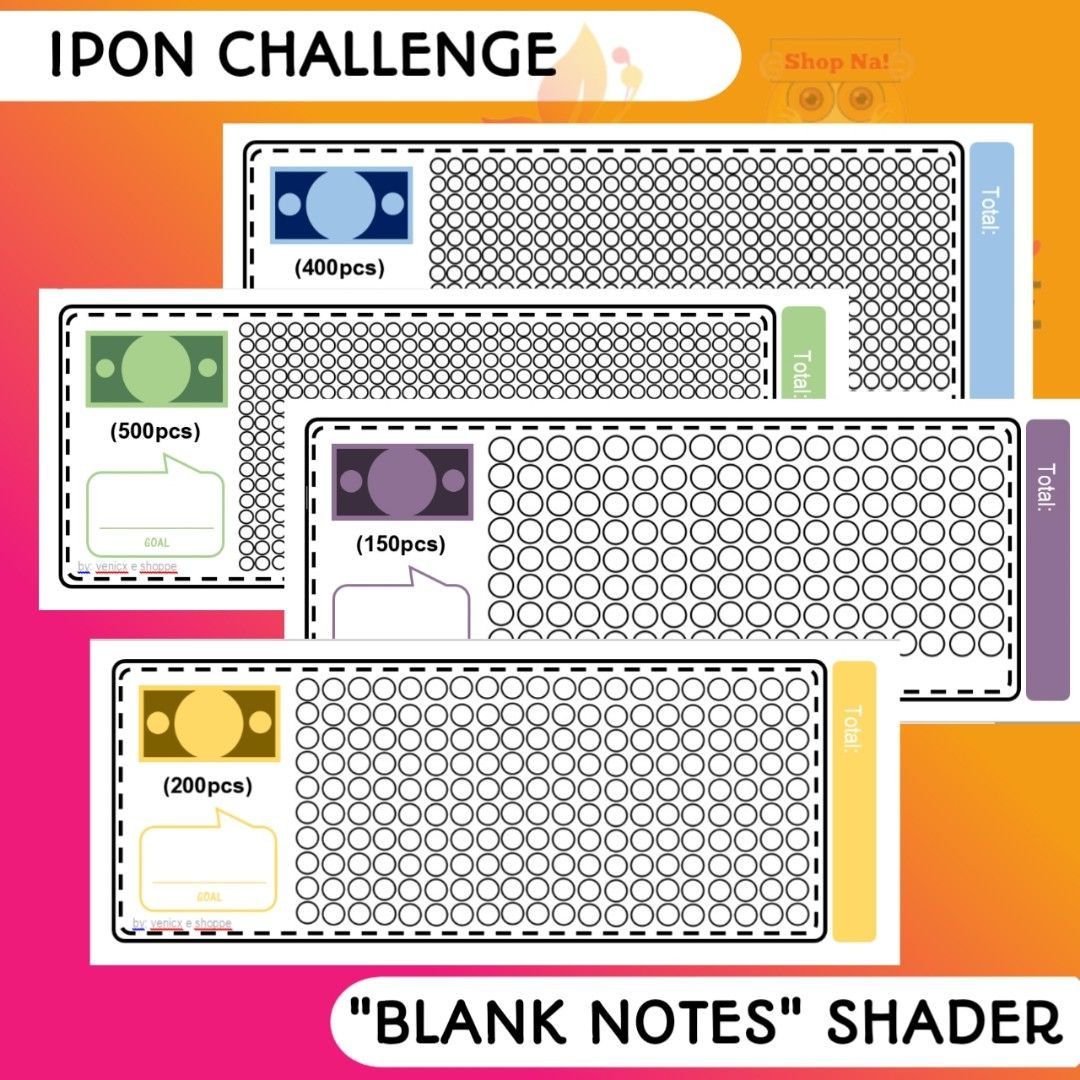 IPON CHALLENGE SHADER ONLY (2.5"x6.5") / SAVING GOAL, Hobbies & Toys ...