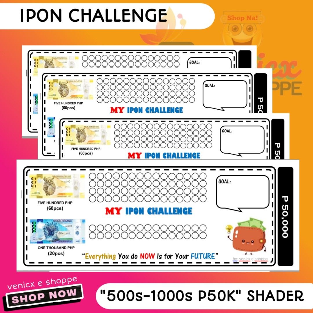 IPON CHALLENGE SHADER ONLY (2.5"x6.5") / SAVING GOAL, Hobbies & Toys ...