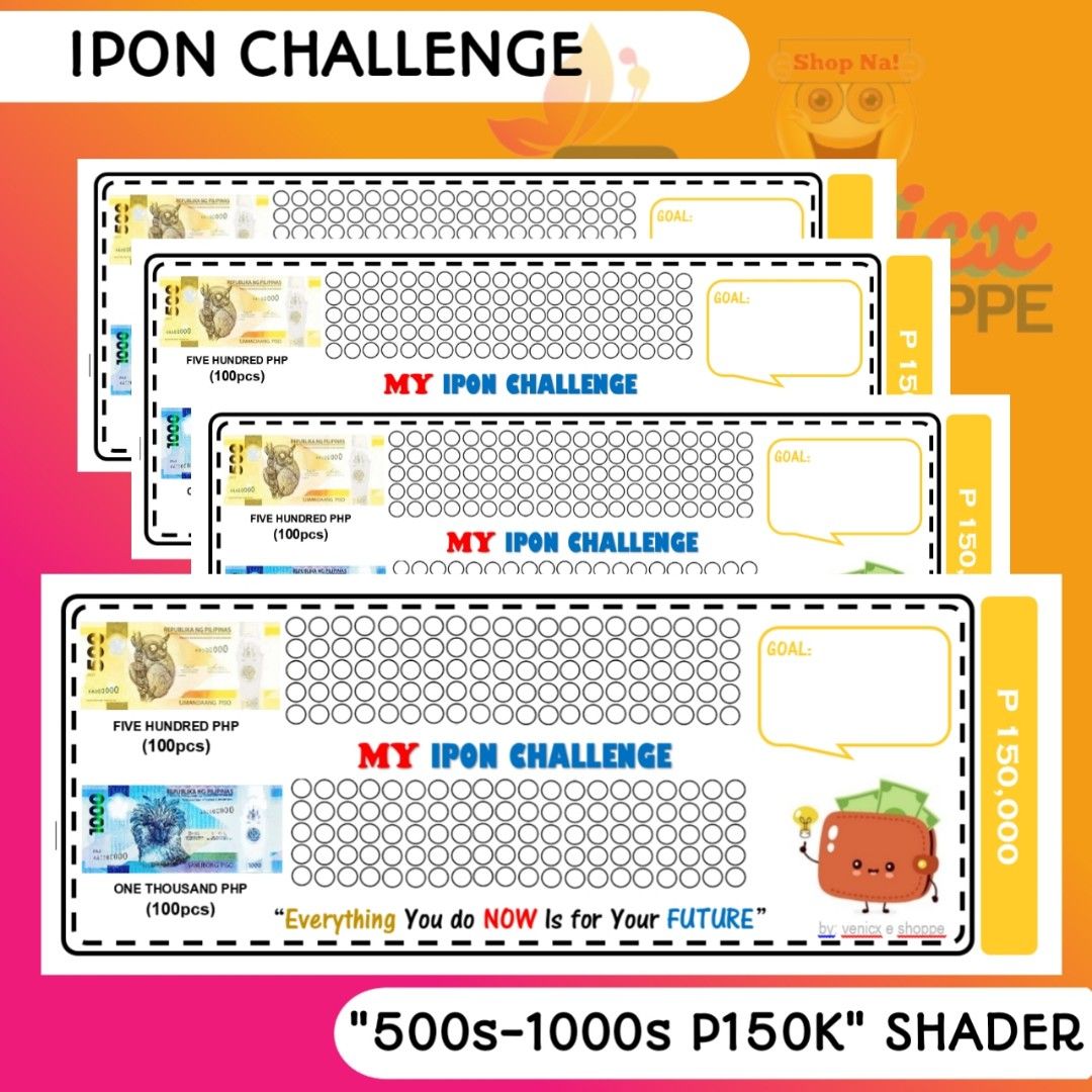 IPON CHALLENGE SHADER ONLY (2.5"x6.5") / SAVING GOAL, Hobbies & Toys ...