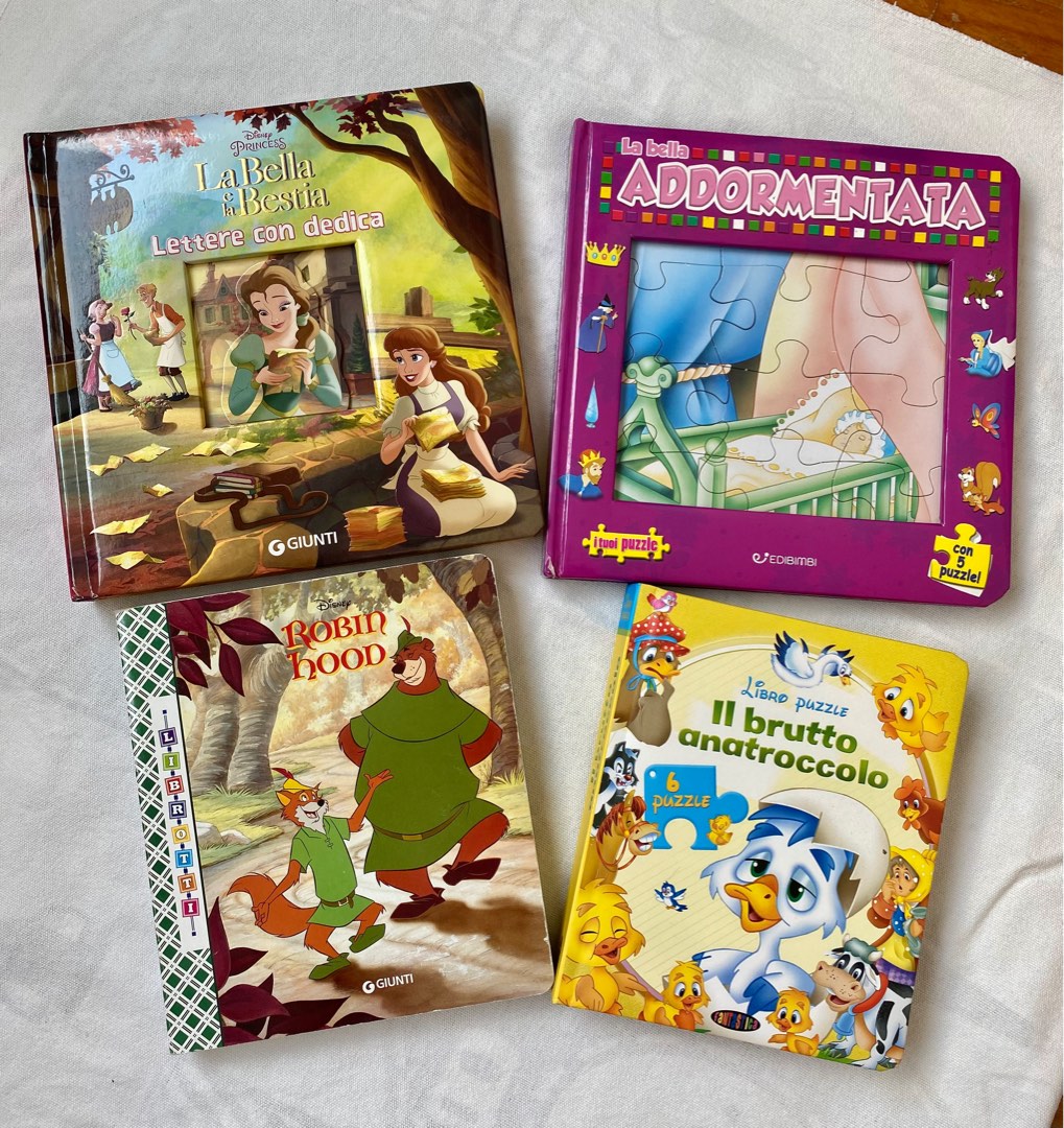 Italian toddler board books / puzzles, Hobbies & Toys, Books ...