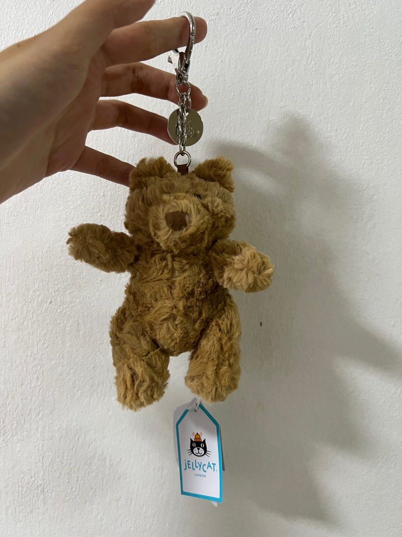 Jellycat Bartholomew Bear Charm Keychain, Hobbies & Toys, Toys & Games ...