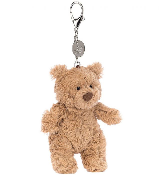 Jellycat Bartholomew Bear Charm Keychain, Hobbies & Toys, Toys & Games on Carousell