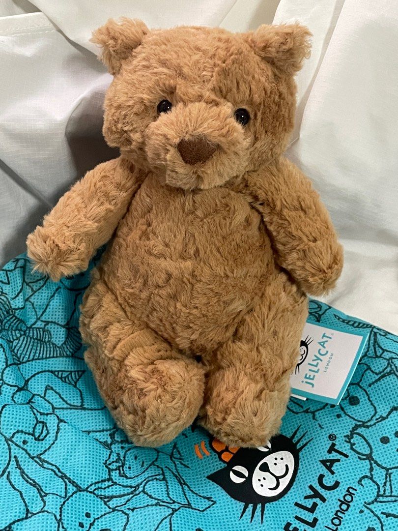 Bartholomew Bear Tiny H16cm With Jellycat Dust Bag Hobbies And Toys
