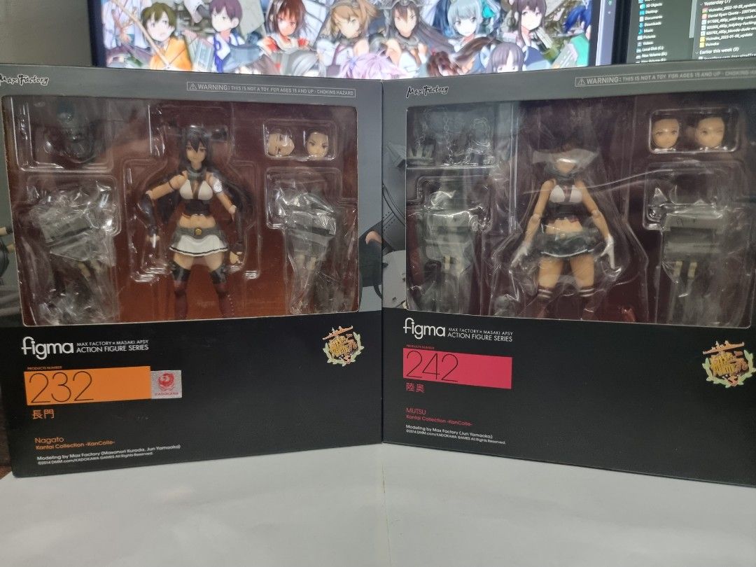 Kancolle Figma Nagato & Mutsu, Hobbies & Toys, Toys & Games on Carousell
