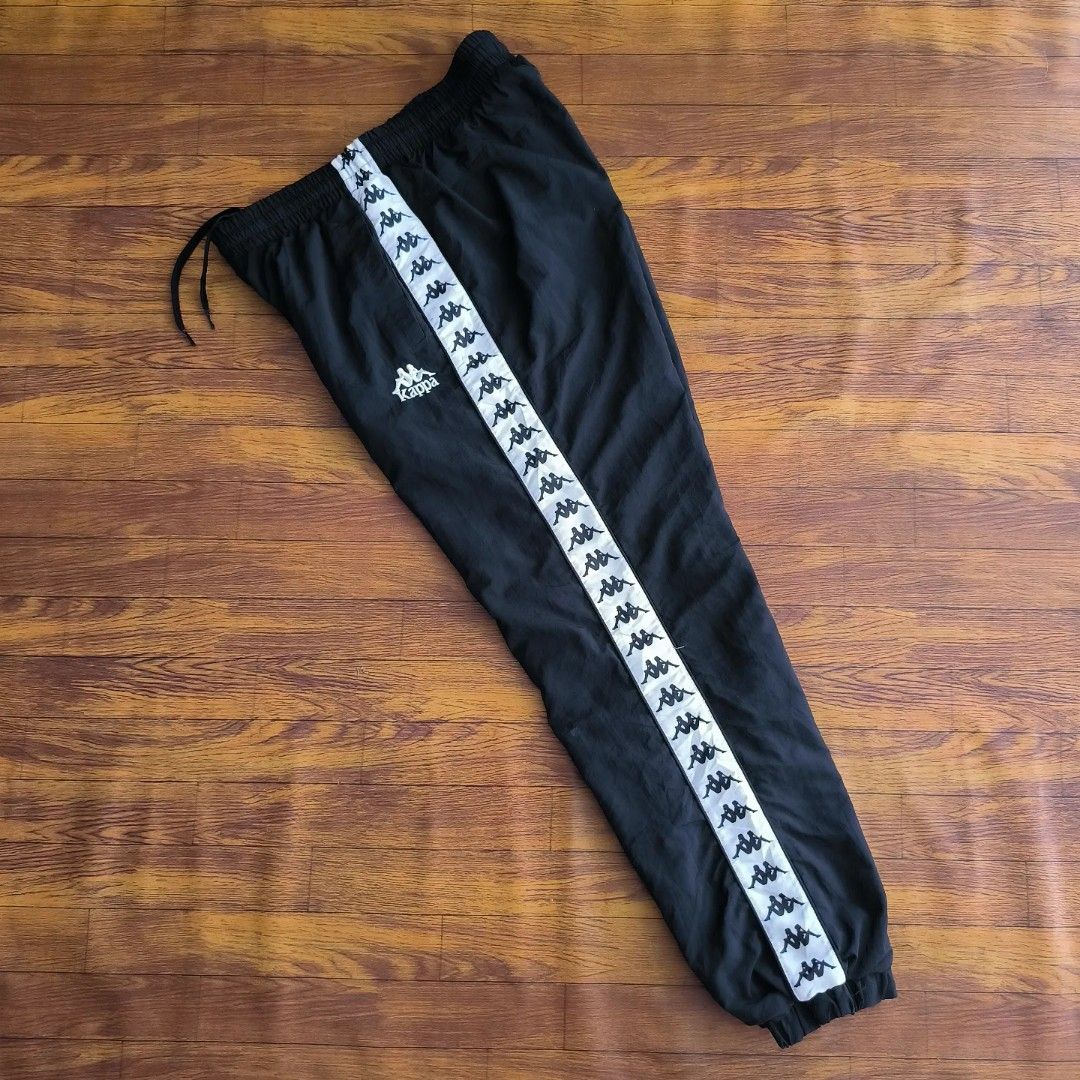 KAPPA TAPPED PARACHUTE PANTS LOGO ORIGINAL SECOND TRACK JOGGER, Fesyen ...
