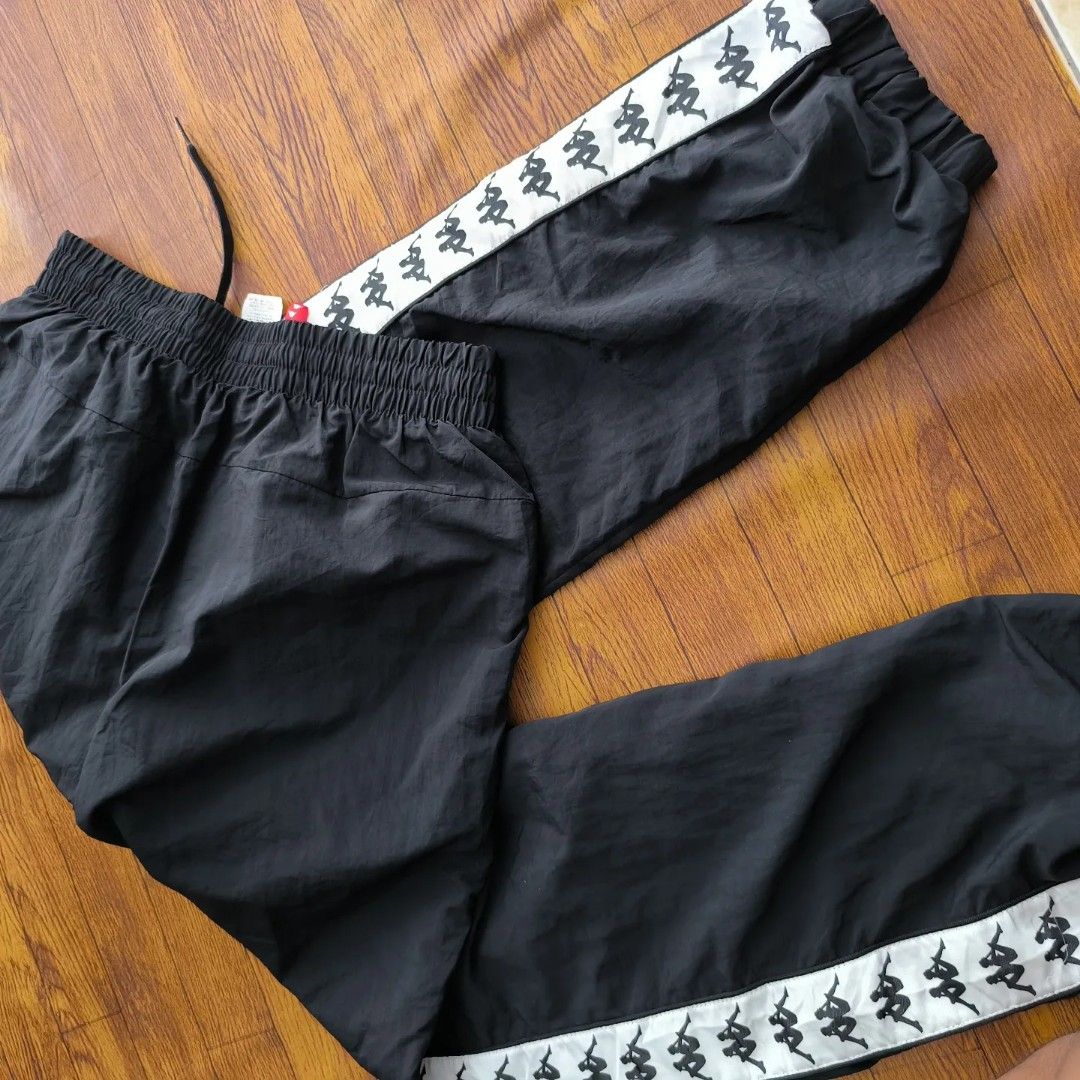 KAPPA TAPPED PARACHUTE PANTS LOGO ORIGINAL SECOND TRACK JOGGER, Fesyen ...