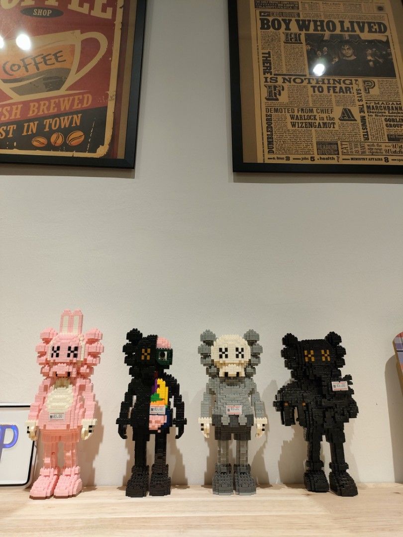 KAWS Lego Block Brick, Hobbies & Toys, Toys & Games on Carousell