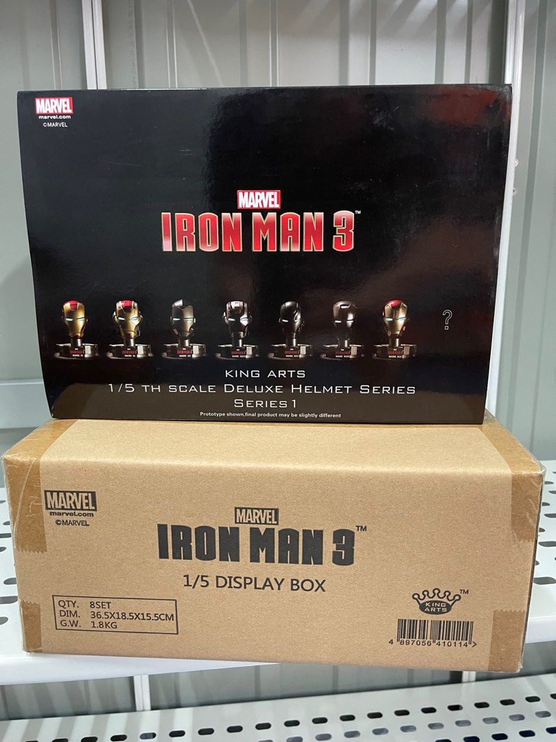 King Arts - Ironman 1/5th scale bust + display cases MISB, Hobbies ...