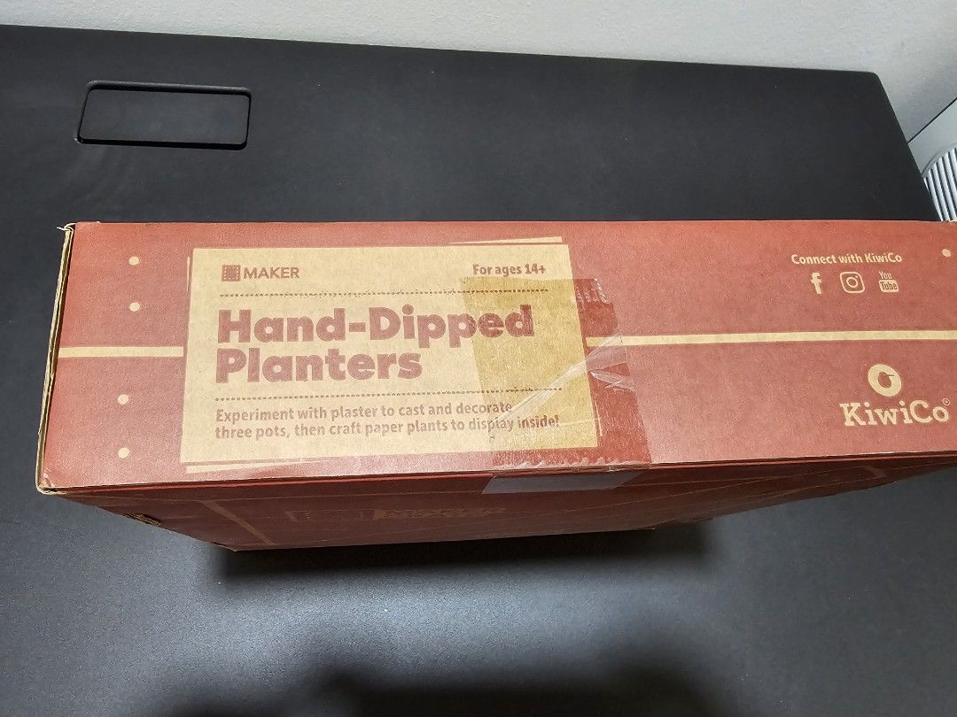 KiwiCo Hand-Dipped Planters Craft Kit, Hobbies & Toys, Stationery ...