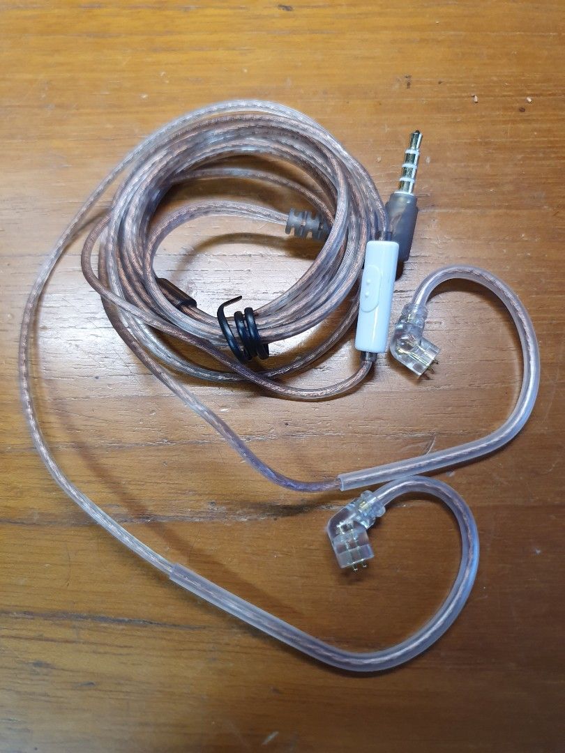 KZ IEM cable (QDC / 0.75mm) with mic, Audio, Earphones on Carousell