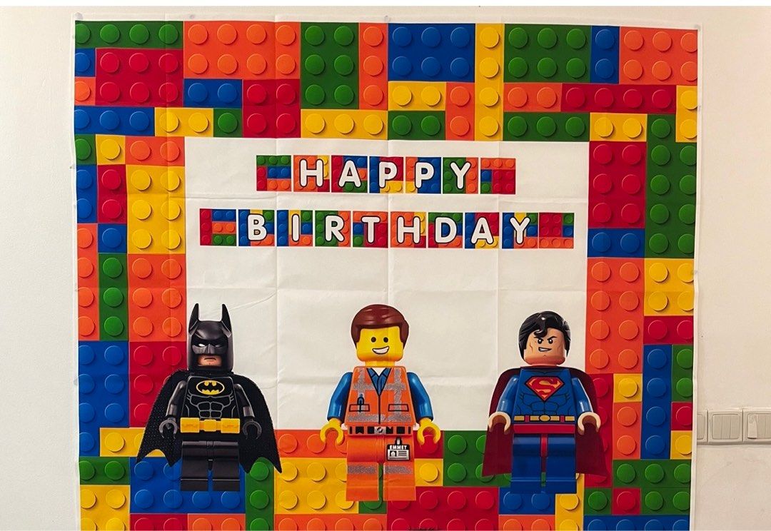 Lego birthday poster banner, Hobbies & Toys, Stationery & Craft ...