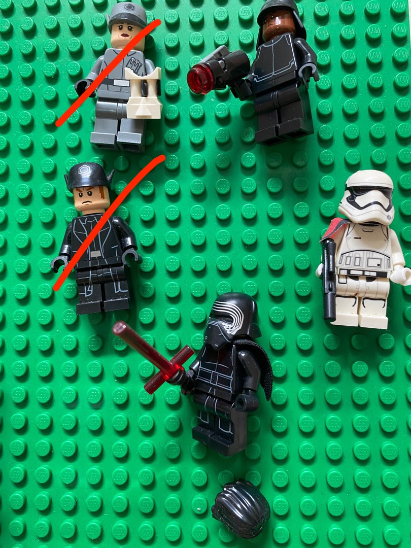 Lego Star Wars Minifigures Kylo Ren first order General Hux Rebel Clone ...