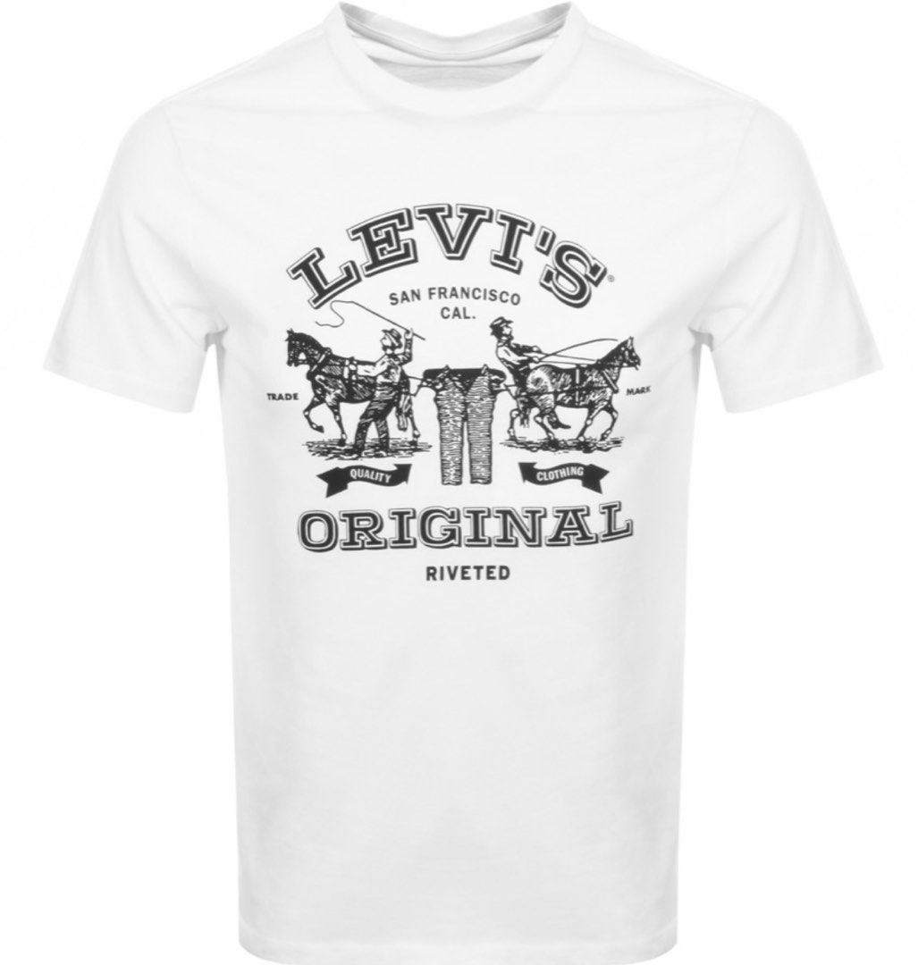 Levis White Shirt Mens Fashion Tops And Sets Tshirts And Polo Shirts On Carousell