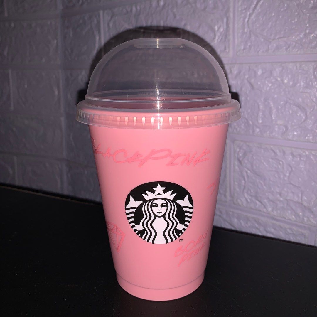 Starbucks x BLACKPINK Limited Edition Reusable Cup, Hobbies & Toys ...