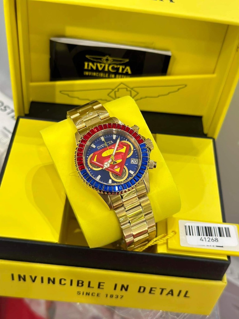 LIMITED EDITION INVICTA DC Comics Superman for men, Men's Fashion ...