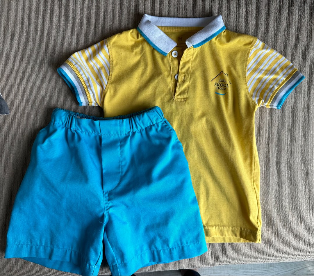 Little Skool House Uniform Polo and Pants, Babies & Kids, Babies & Kids ...