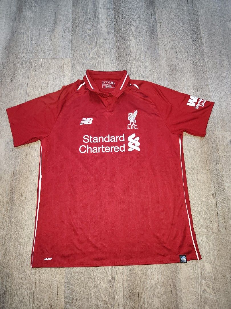Liverpool Jersey 2018/2019 kit. Mo Salah in arabic font and famous ...
