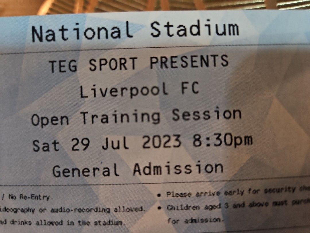 Liverpool Ticket, Tickets & Vouchers, Event Tickets on Carousell