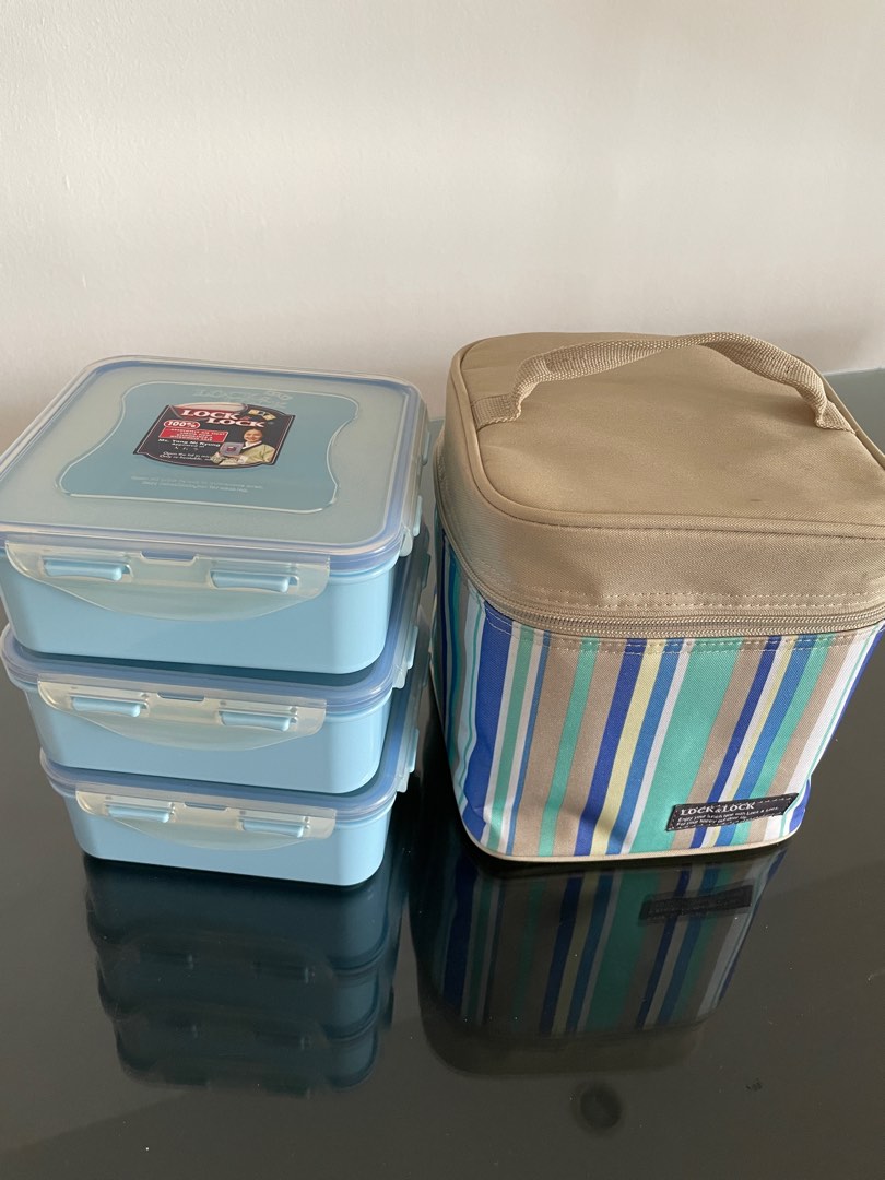 Lock and lock Lunch box, Furniture & Home Living, Kitchenware ...