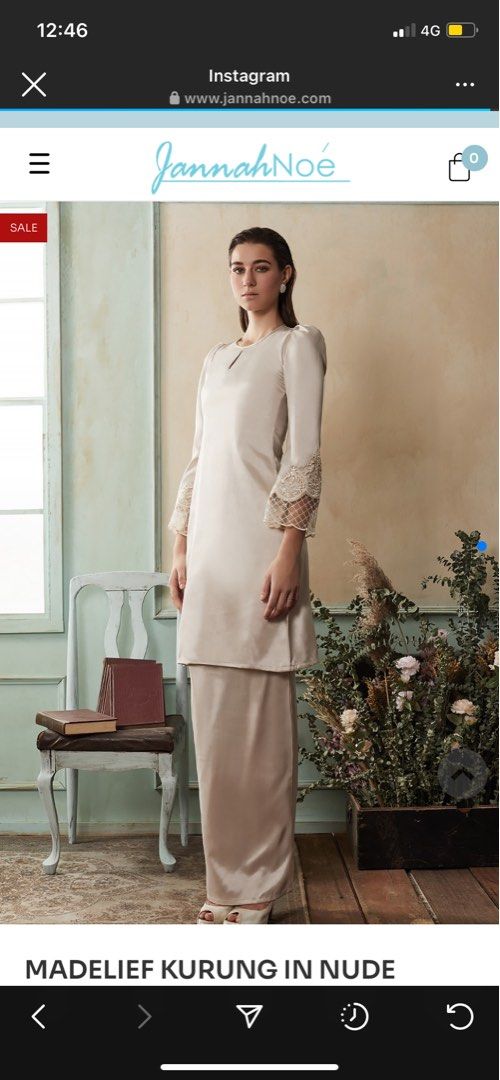 Madelief kurung NUDE, Women's Fashion, Muslimah Fashion, Baju Kurung & sets on Carousell