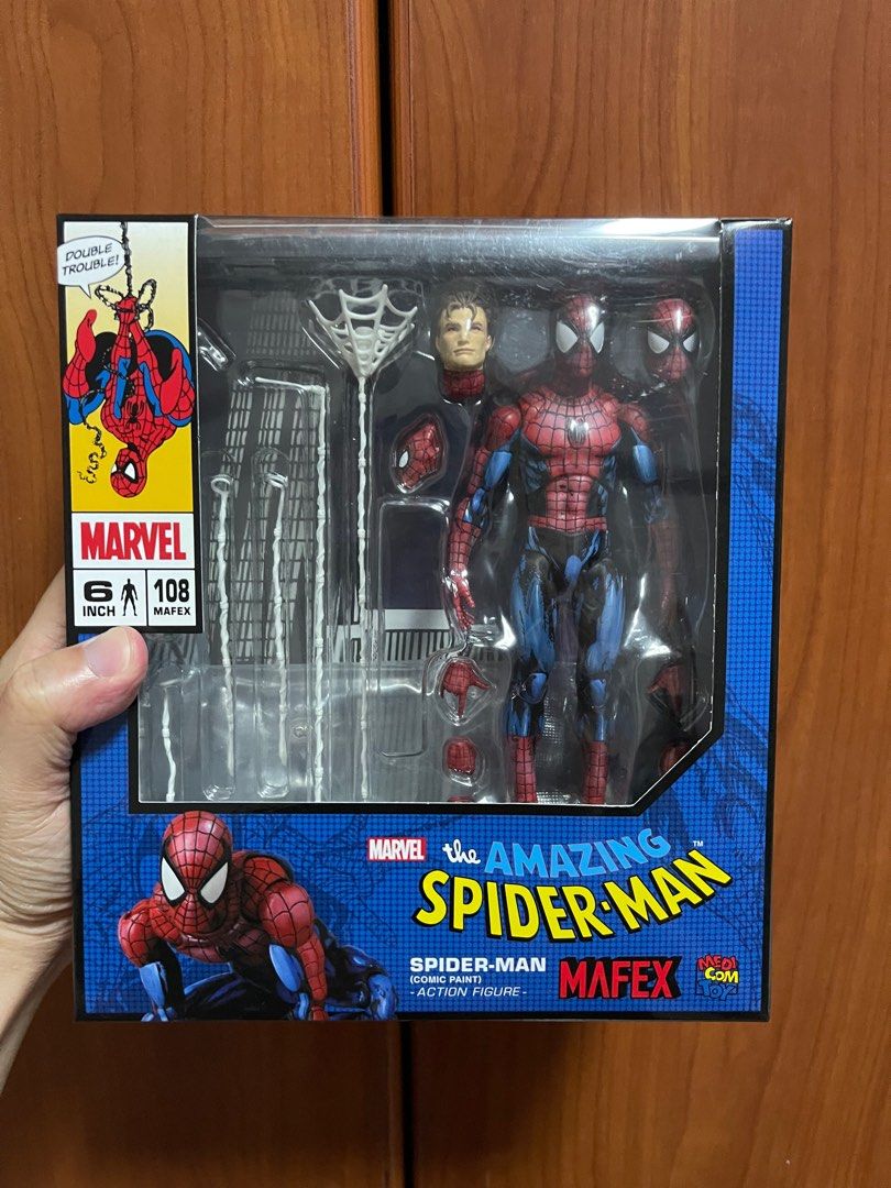 Mafex Spider-Man Comic Paint Version, Hobbies & Toys, Toys & Games on ...