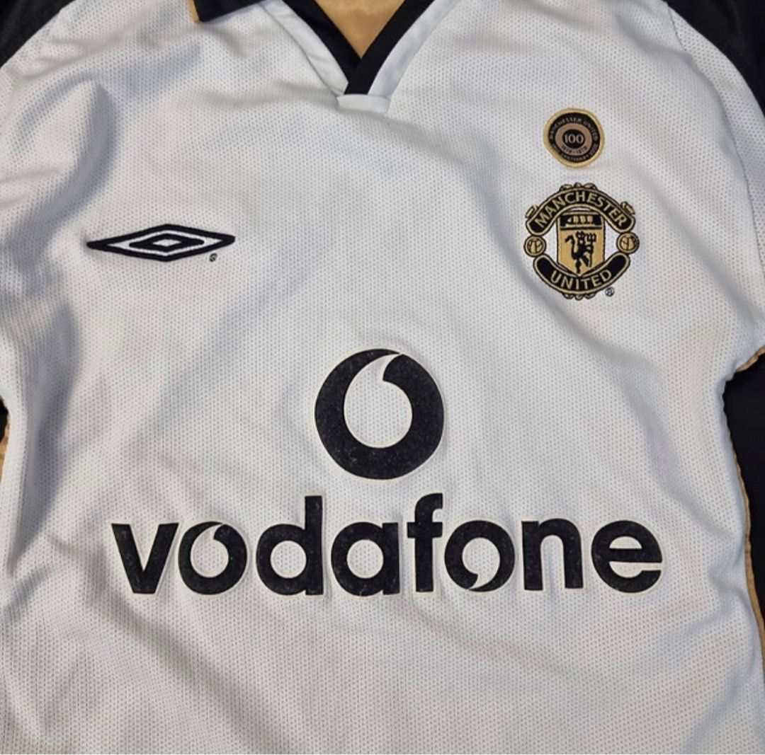Manchester United 2001/02 Centenary Third soccer/football jersey/kit ...