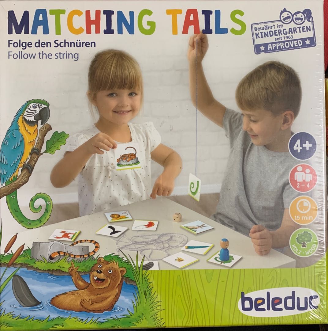 Matching tiles (board game for kids), 興趣及遊戲, 玩具 & 遊戲類 - Carousell