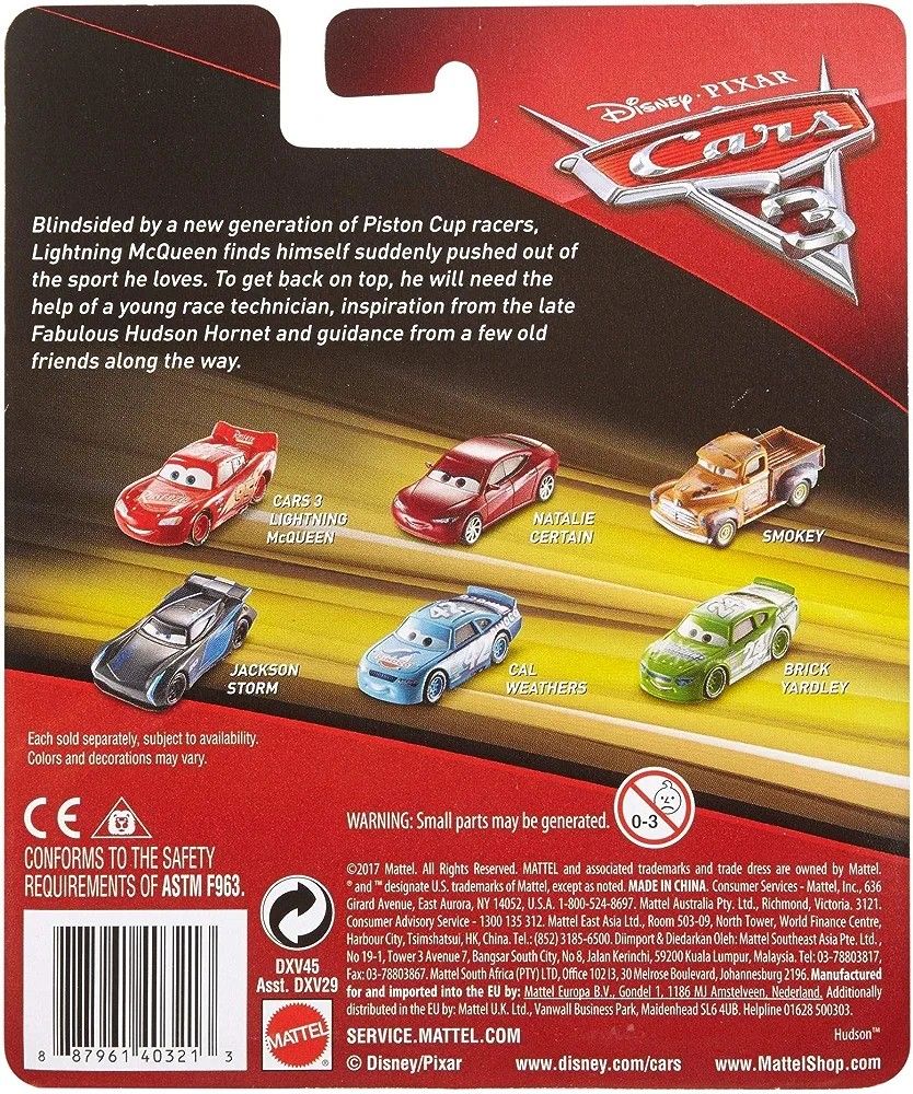 Mattel Disney Cars DXV45 Die-Cast Rust-Eze Racing Center Lightning ...