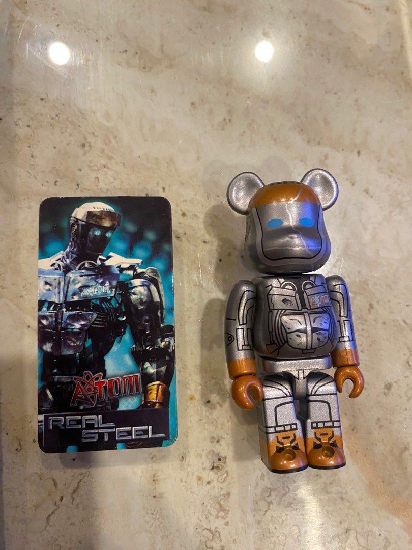 Medicom Bearbrick Real Steel Atom 100%, Hobbies & Toys, Toys & Games on ...