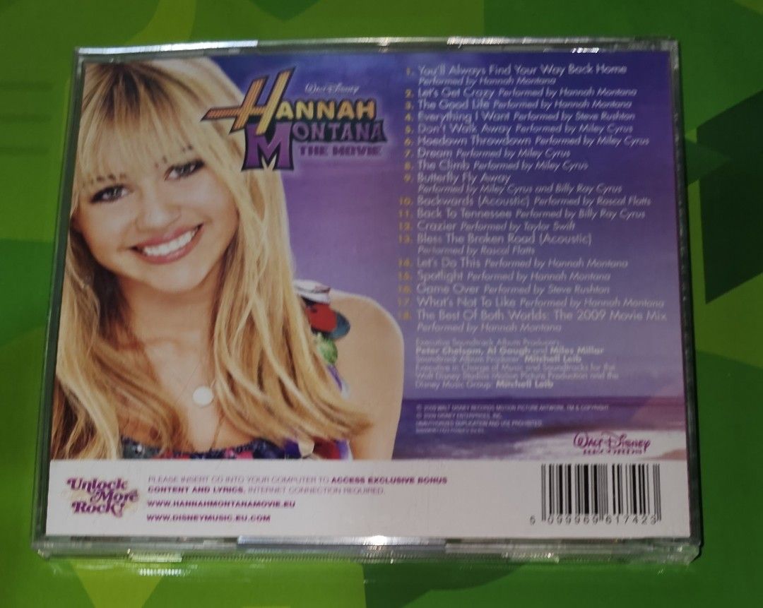 Miley Cyrus - Hannah Montana The Movie Original Soundtrack - CD VG ...
