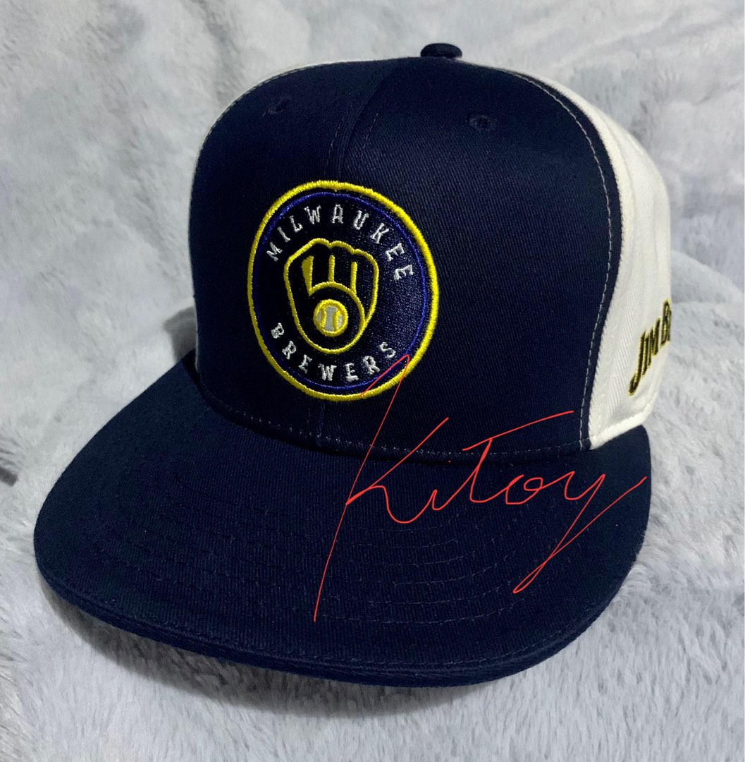 Milwaukee Brewers Gen Merch x Jim Beam Snapback Hat on Carousell