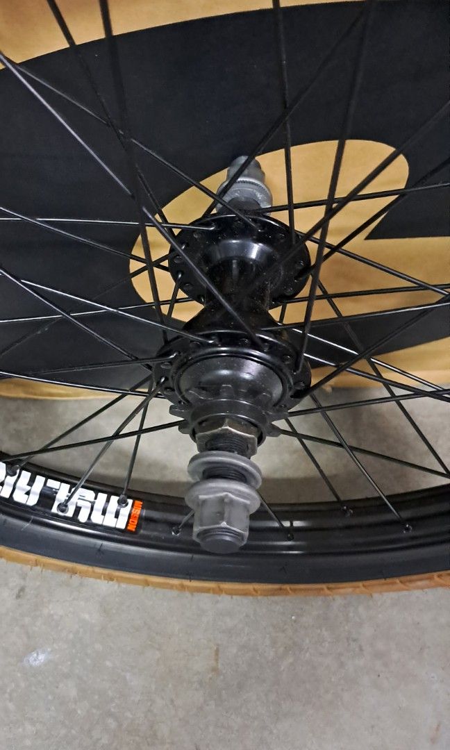BMX Mission Wheelset front & Rear with tube & Kink Tyres, Sports ...