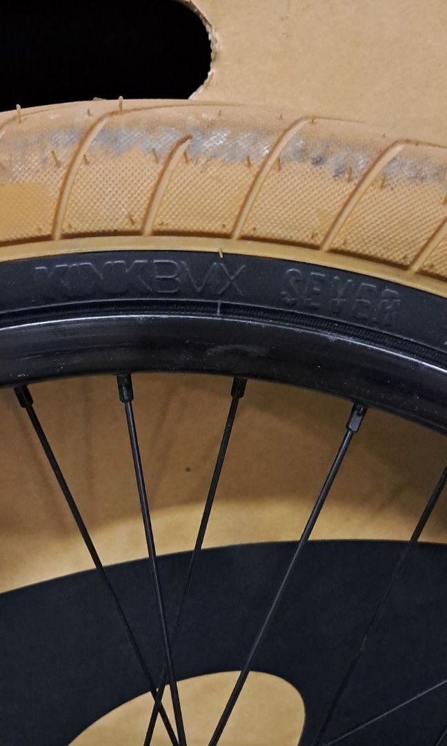 BMX Mission Wheelset front & Rear with tube & Kink Tyres, Sports ...