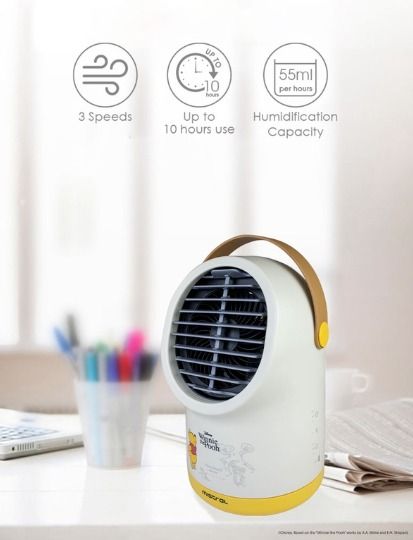 Mistral x Disney Winnie The Pooh Edition Rechargeable USB Air Cooler ...