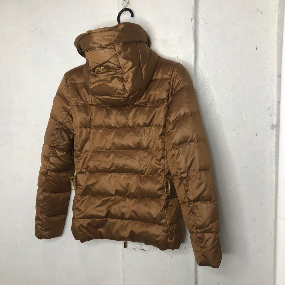 Moncler Gold Emblem Down Puffer Jacket on Carousell