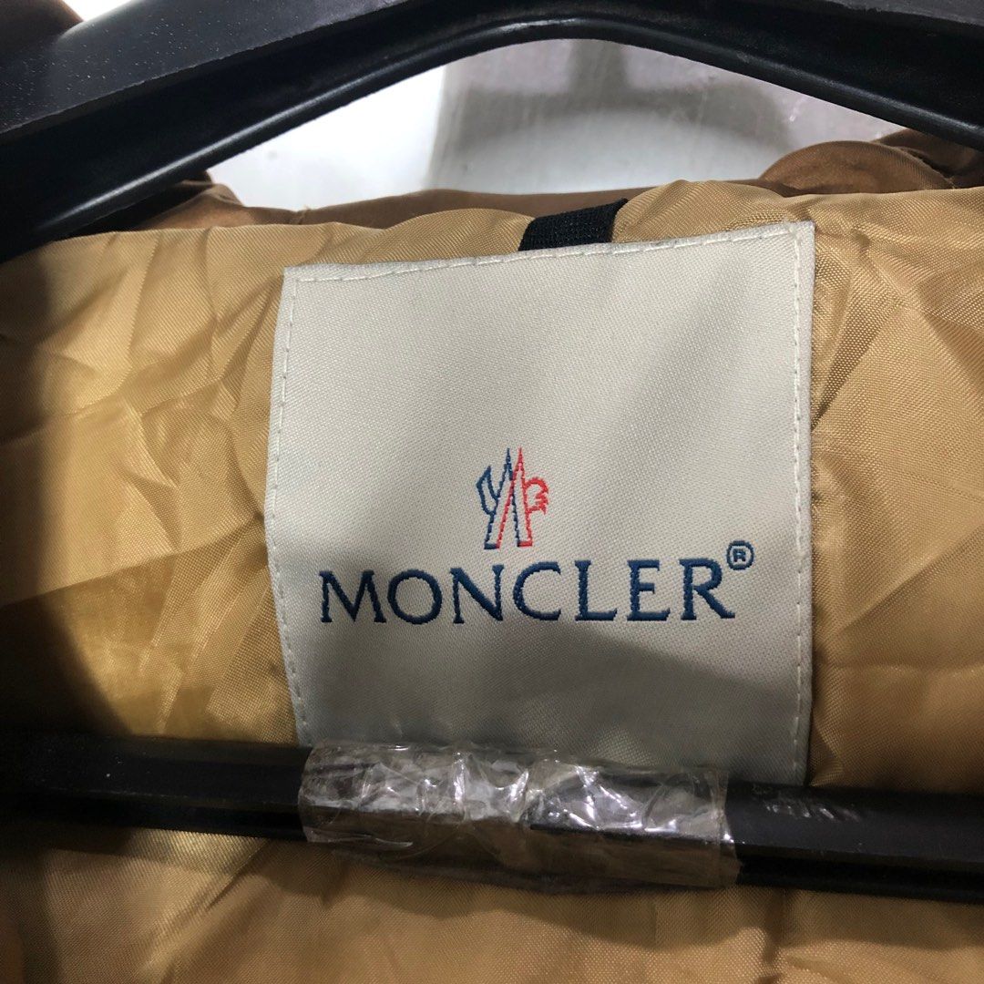 Moncler Gold Emblem Down Puffer Jacket on Carousell