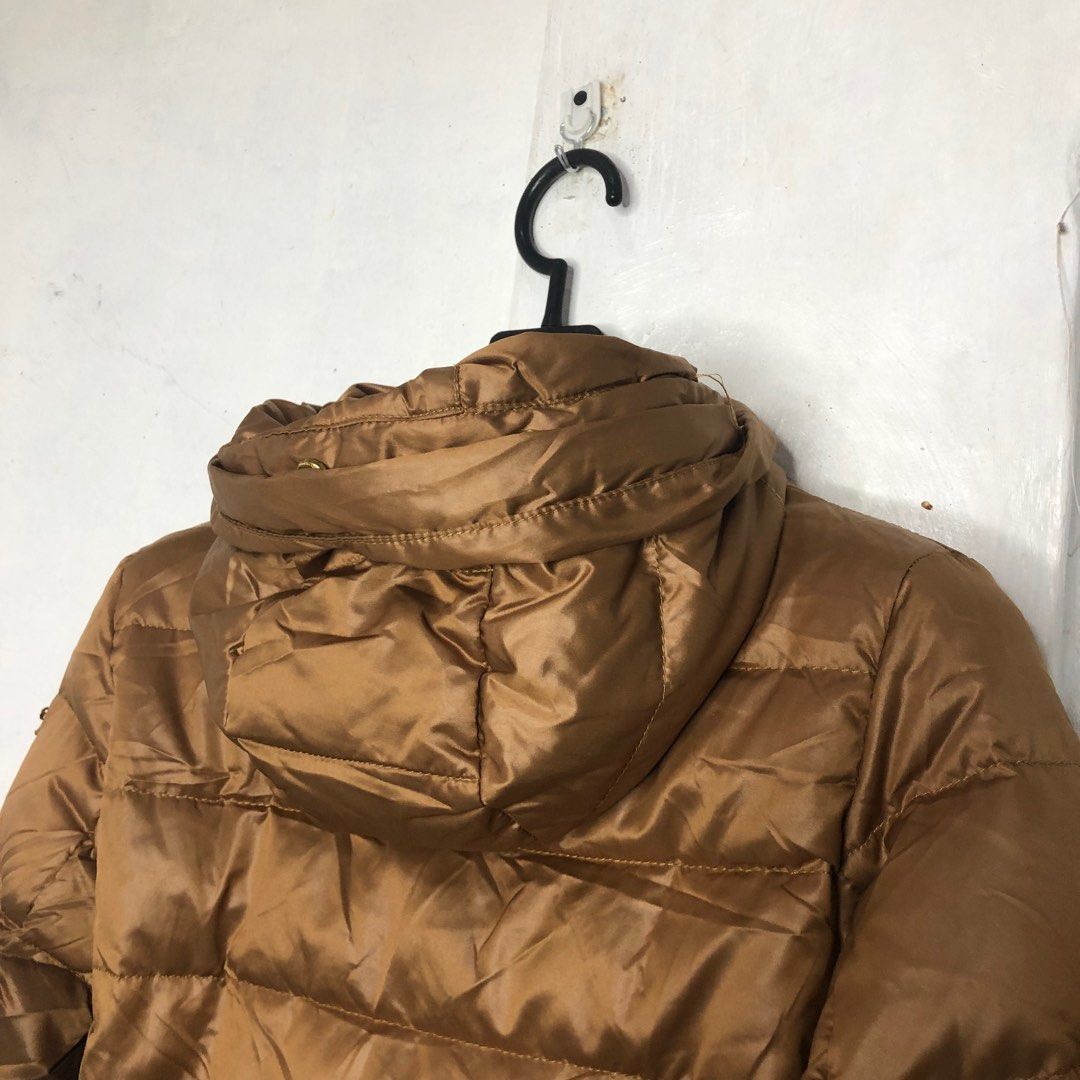Moncler Gold Emblem Down Puffer Jacket on Carousell