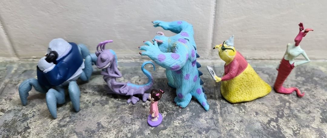 MONSTERS INC SET - 2001 Hasbro Disney Pixar Figure Gift Pack Series ...