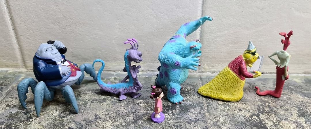 MONSTERS INC SET - 2001 Hasbro Disney Pixar Figure Gift Pack Series ...