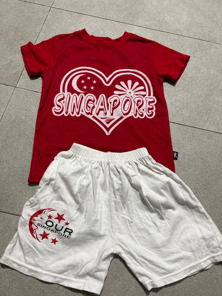 National Day/ NDP/ Red and white 3-5yo, Babies & Kids, Babies & Kids ...