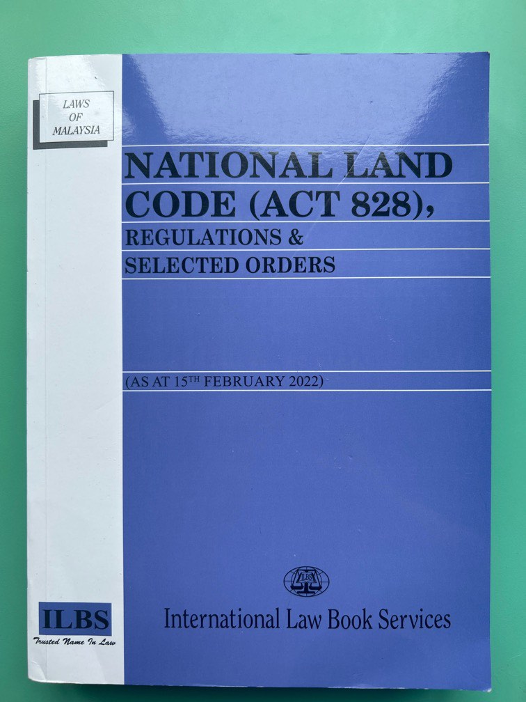 National Land Code (Cod shah alam) (tiada contengan), Hobbies & Toys ...